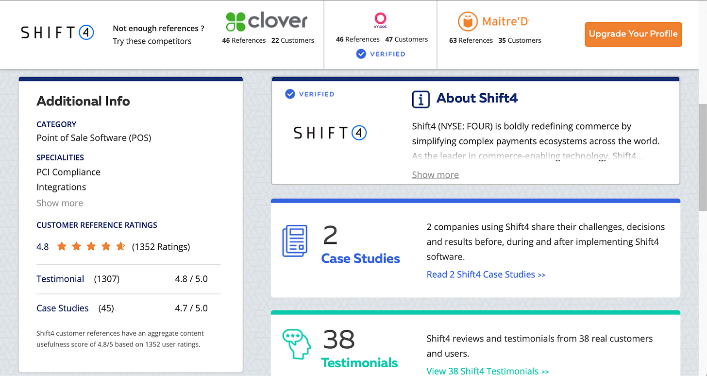 Deep dive writeup: $FOUR Shift4 Payments