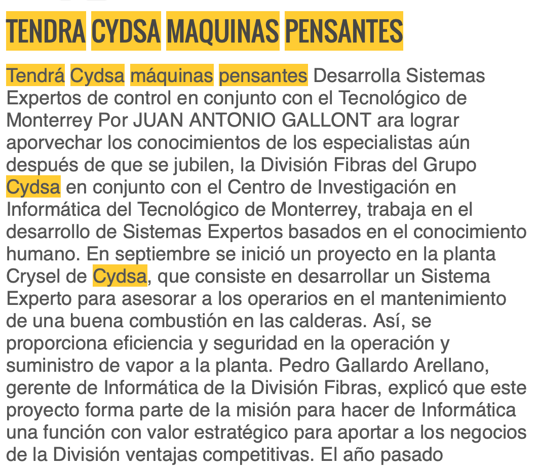 CYDSA: una aventura de 75 años - by René Lankenau H