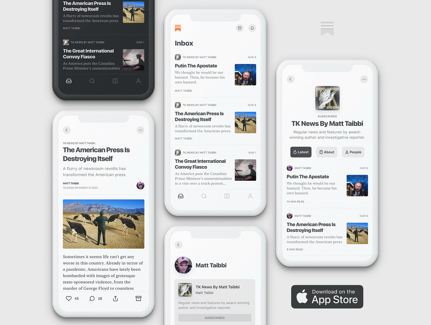Note to Readers: The New Substack App - by Matt Taibbi
