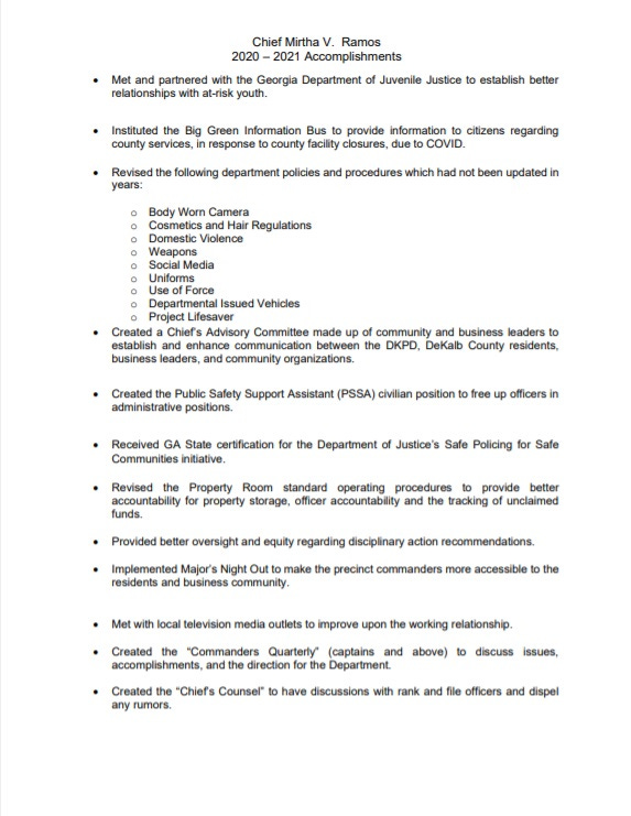 Mirtha Ramos' Cover Letter and Resume