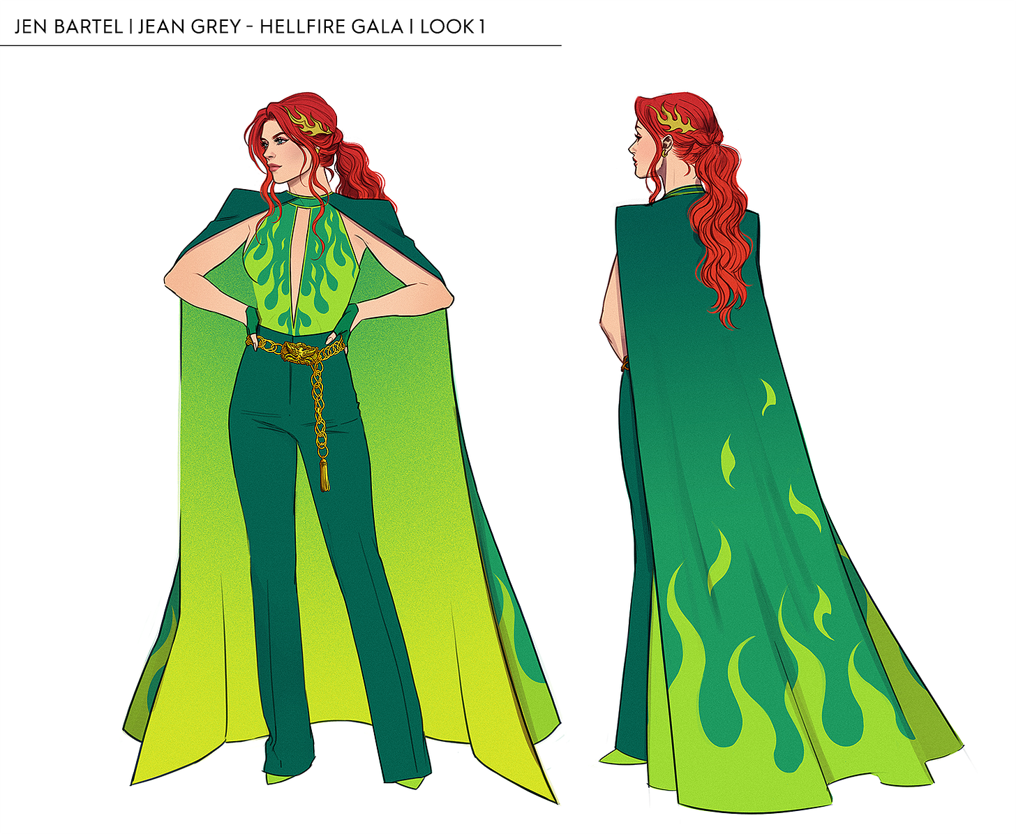 Jean Grey for Hellfire Gala 🔥 - by Jen Bartel