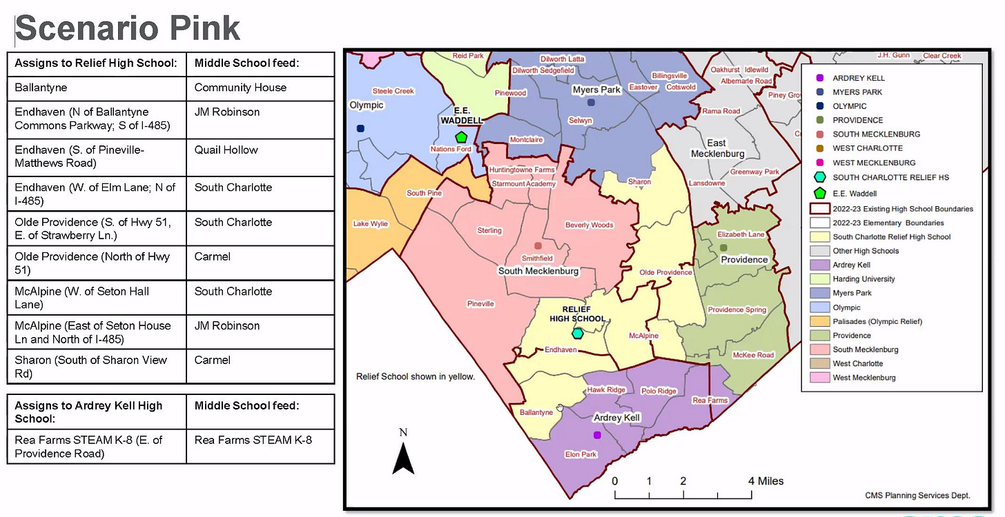 CMS unveils proposed south Charlotte student assignment maps