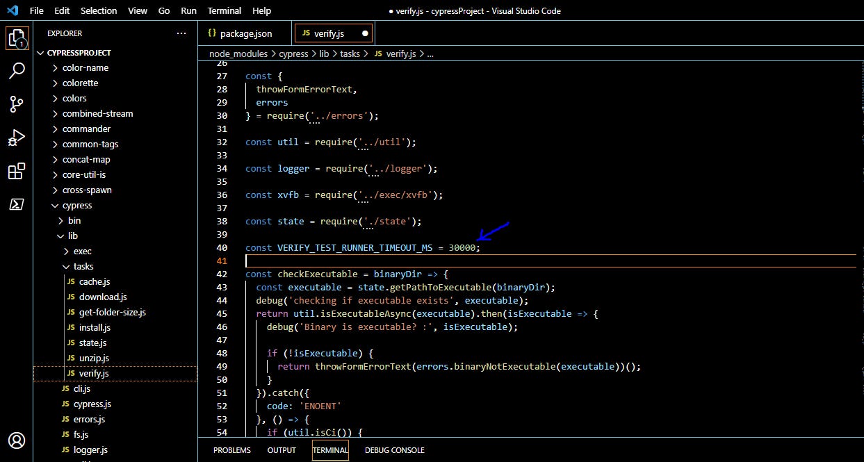 Fixing Cypress Verification Time out - by Laide