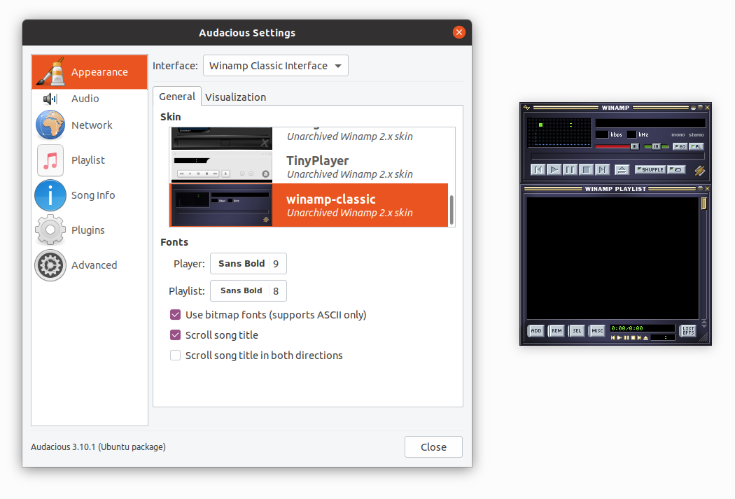 Miss Winamp? Try Audacious + the Winamp Classic skin.