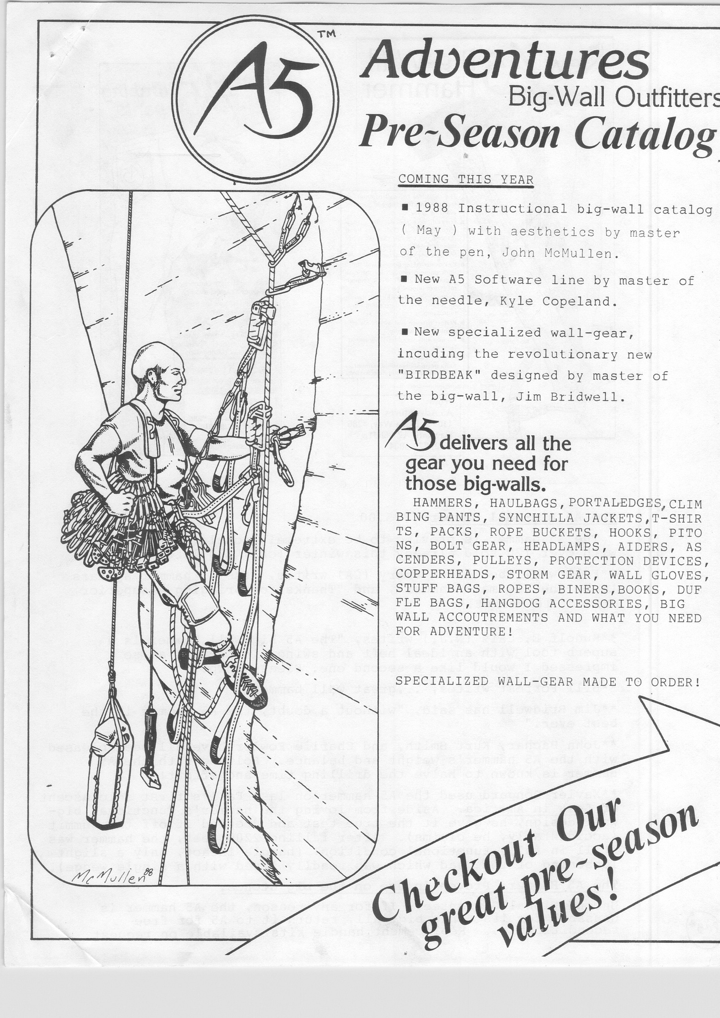 A5 Adventures 1987 and 1988 Pricelists - by John Middendorf