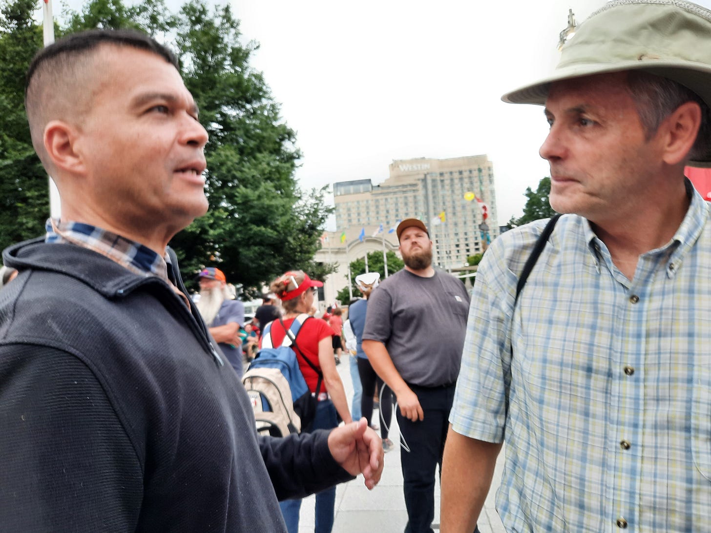 James Topp and I and his team arrive at the Tomb of the Unknown Soldier ...