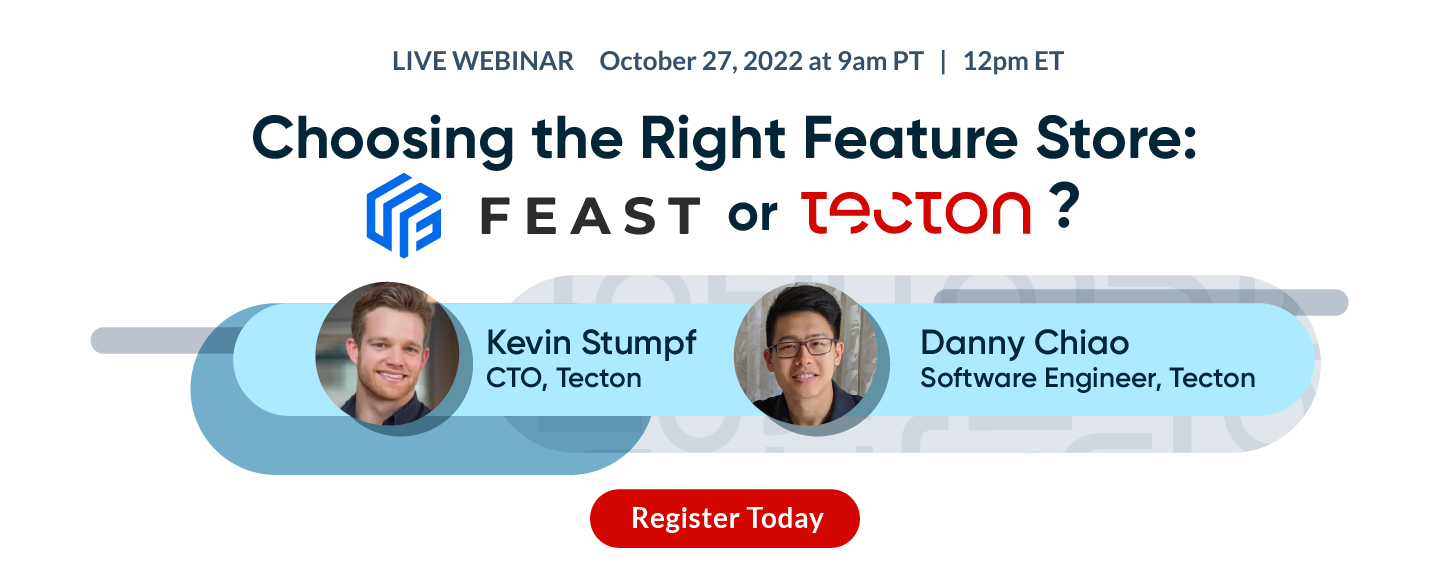 📌 Event: Choosing the right feature store: Feast or Tecton?