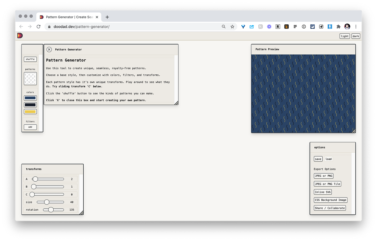 #140 – Ferramenta gratuita para criar padrões (patterns) personalizados
