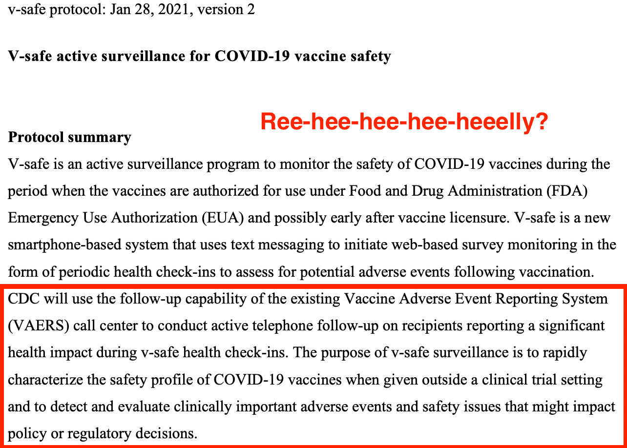 The Under Reporting Factor in VAERS - by Jessica Rose