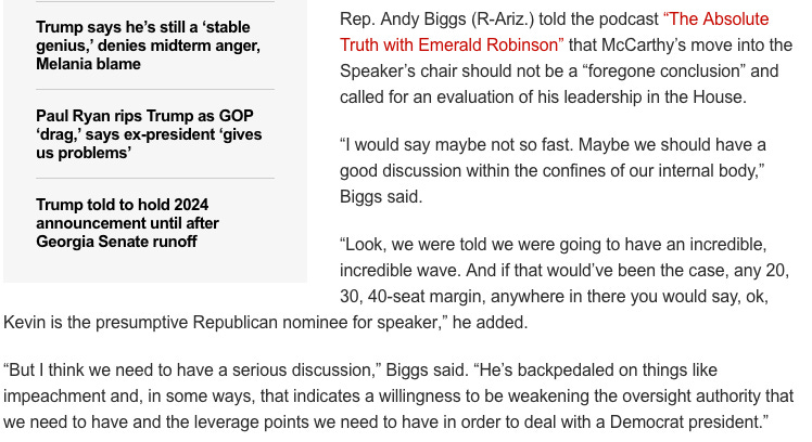 My Interview With Andy Biggs Has Rocked Washington Dc