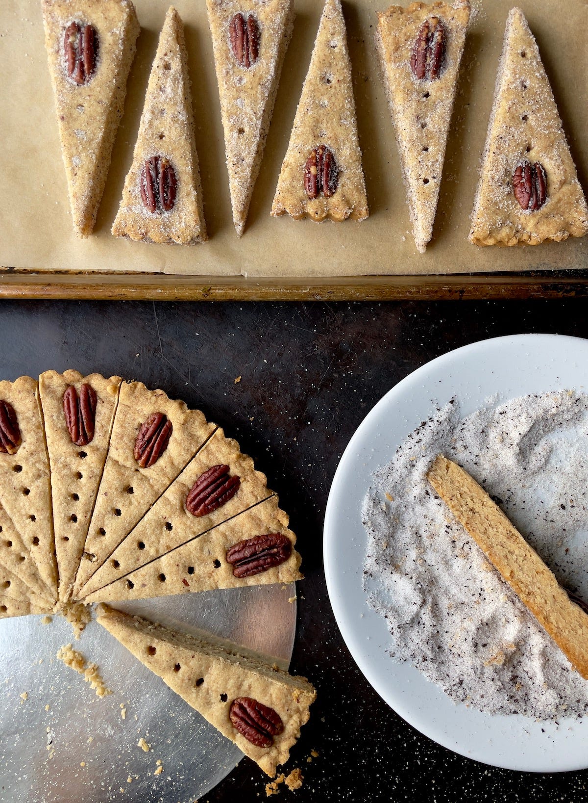 Twice-Baked Pecan Shortbread - by Susan Spungen