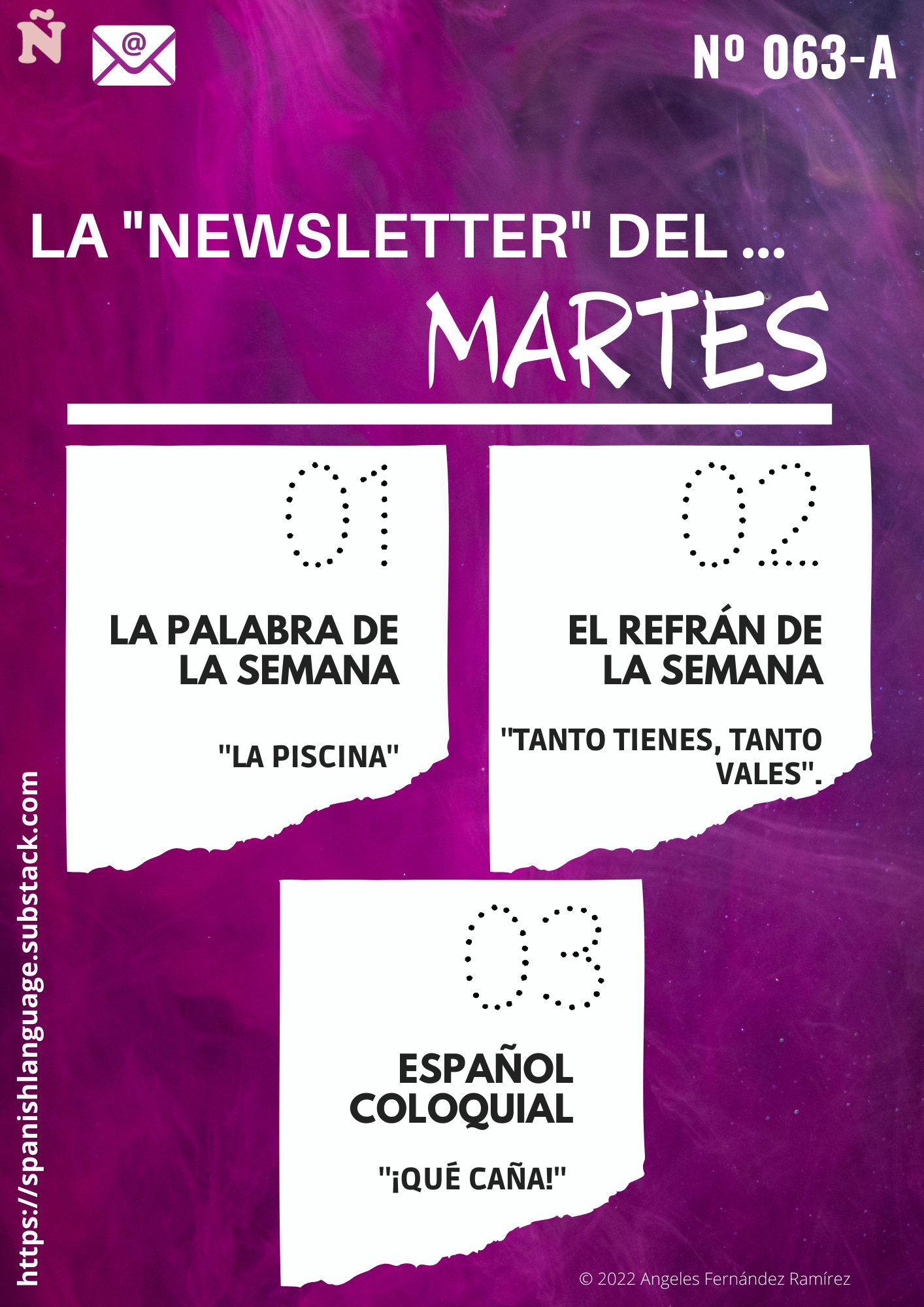 Tuesday's Spanish Language Newsletter! (063-A)