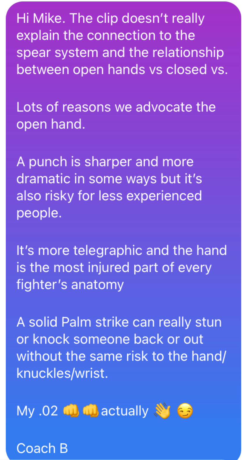 Palm Strike vs. Punch - Survival Dispatch