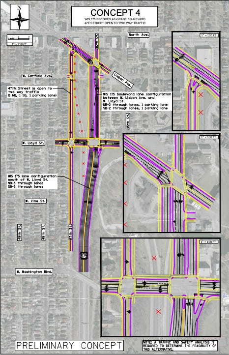 Tear Down the Stadium Freeway in Milwaukee - by Dan Shafer