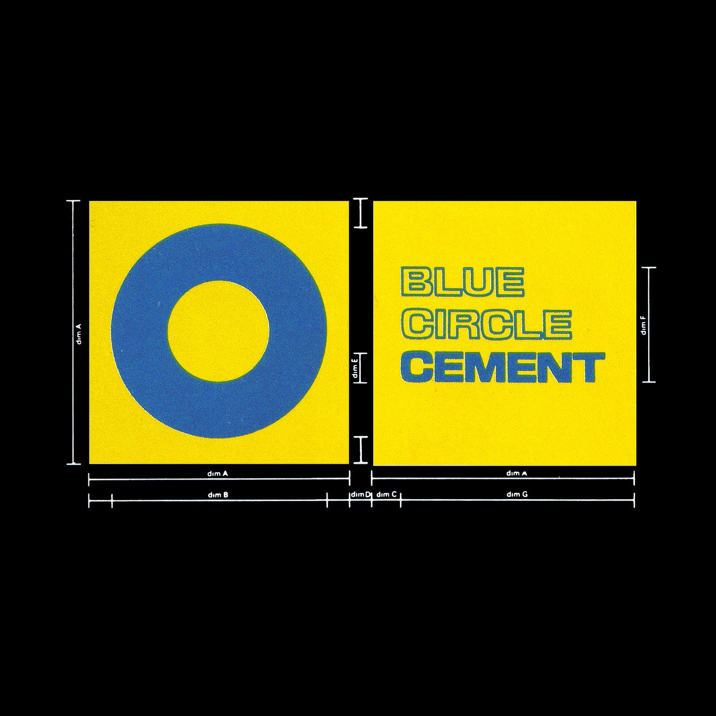 Blue Circle Cement Logo Design History - by Richard Baird