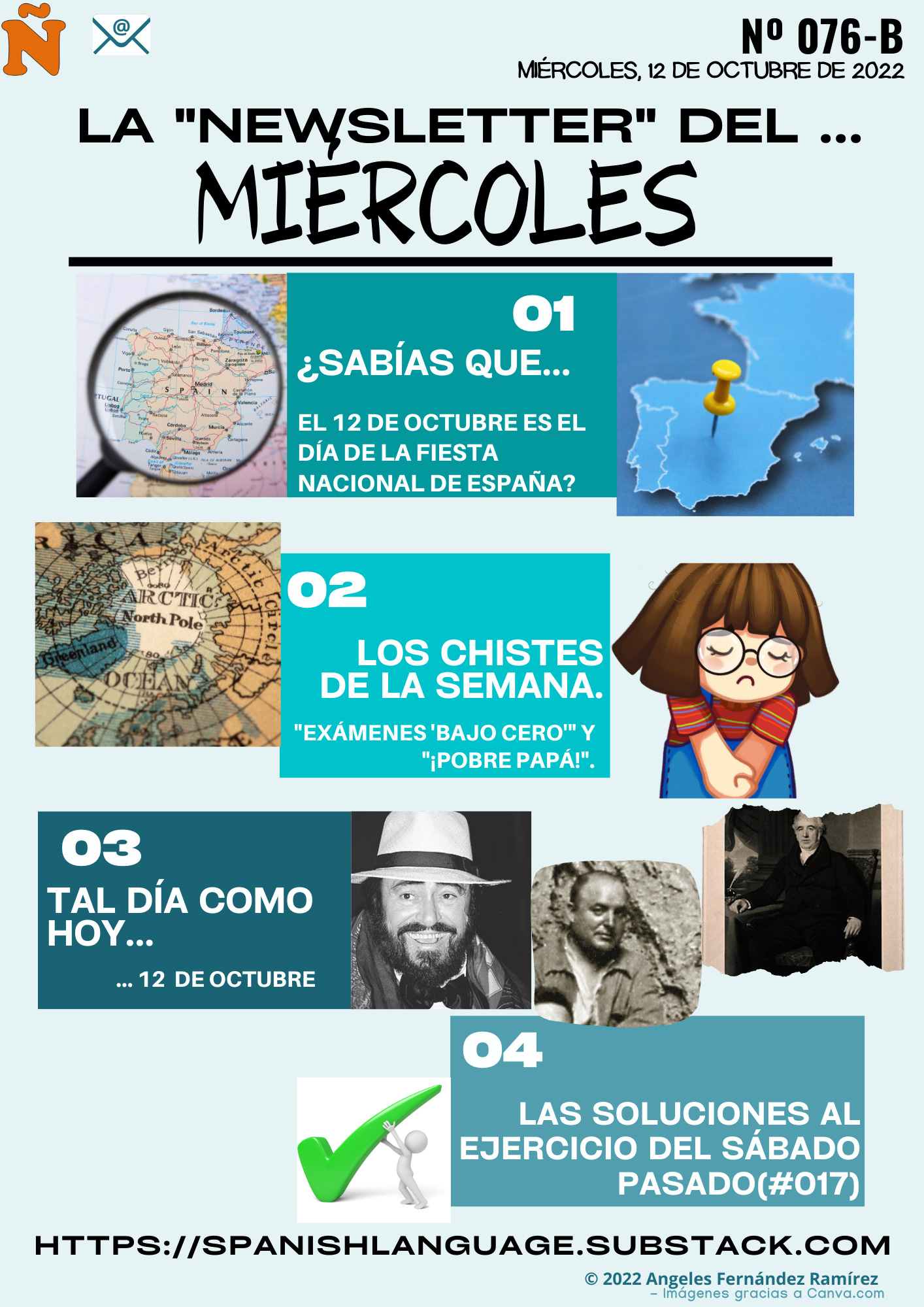 📖Wednesday’s Spanish Language Newsletter! (076-B)