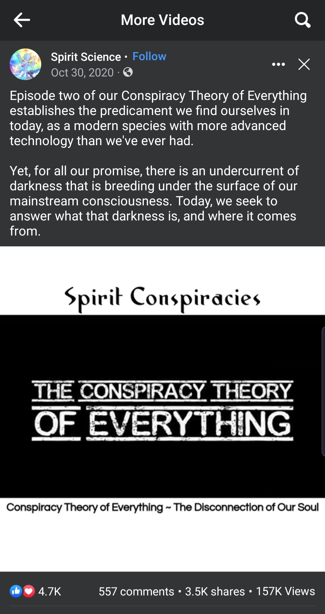 The Conspiracy Theory of Everything - The disconnection of Our Soul