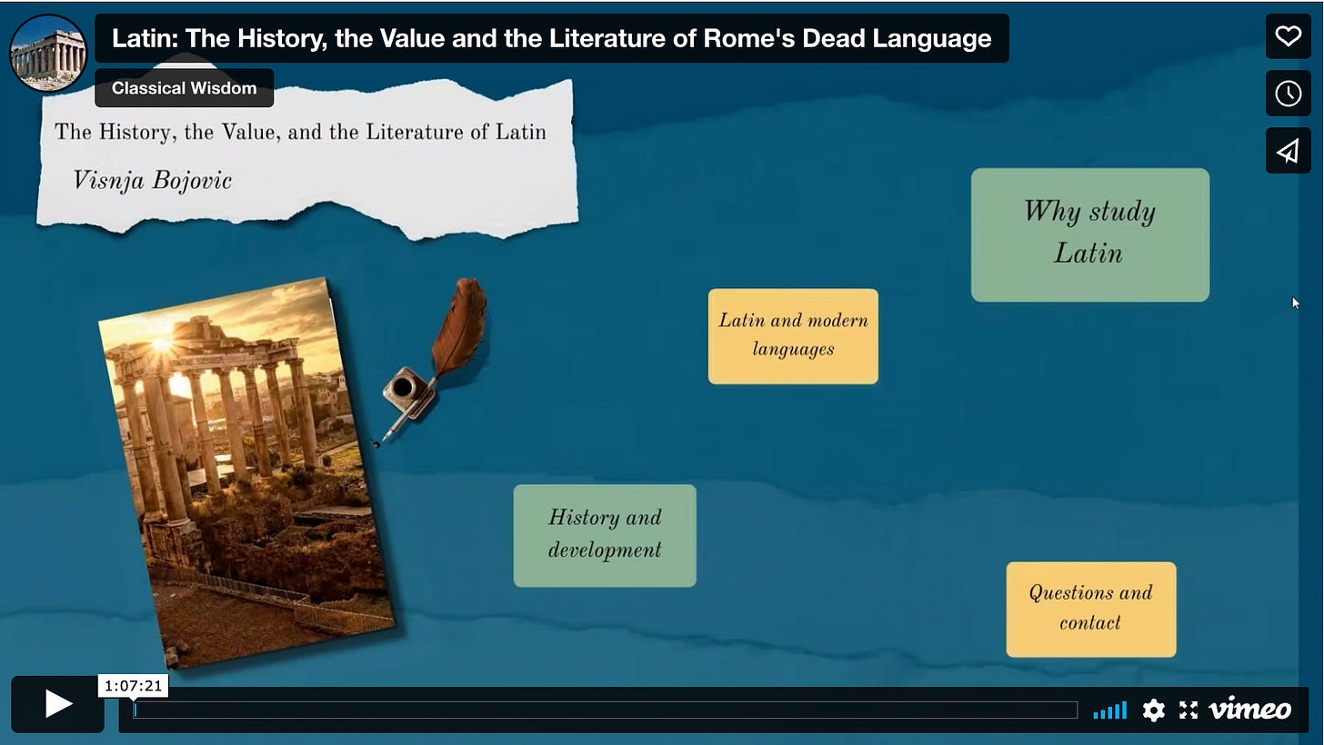 Latin: The History, the Value and the Literature of Rome's Dead Language