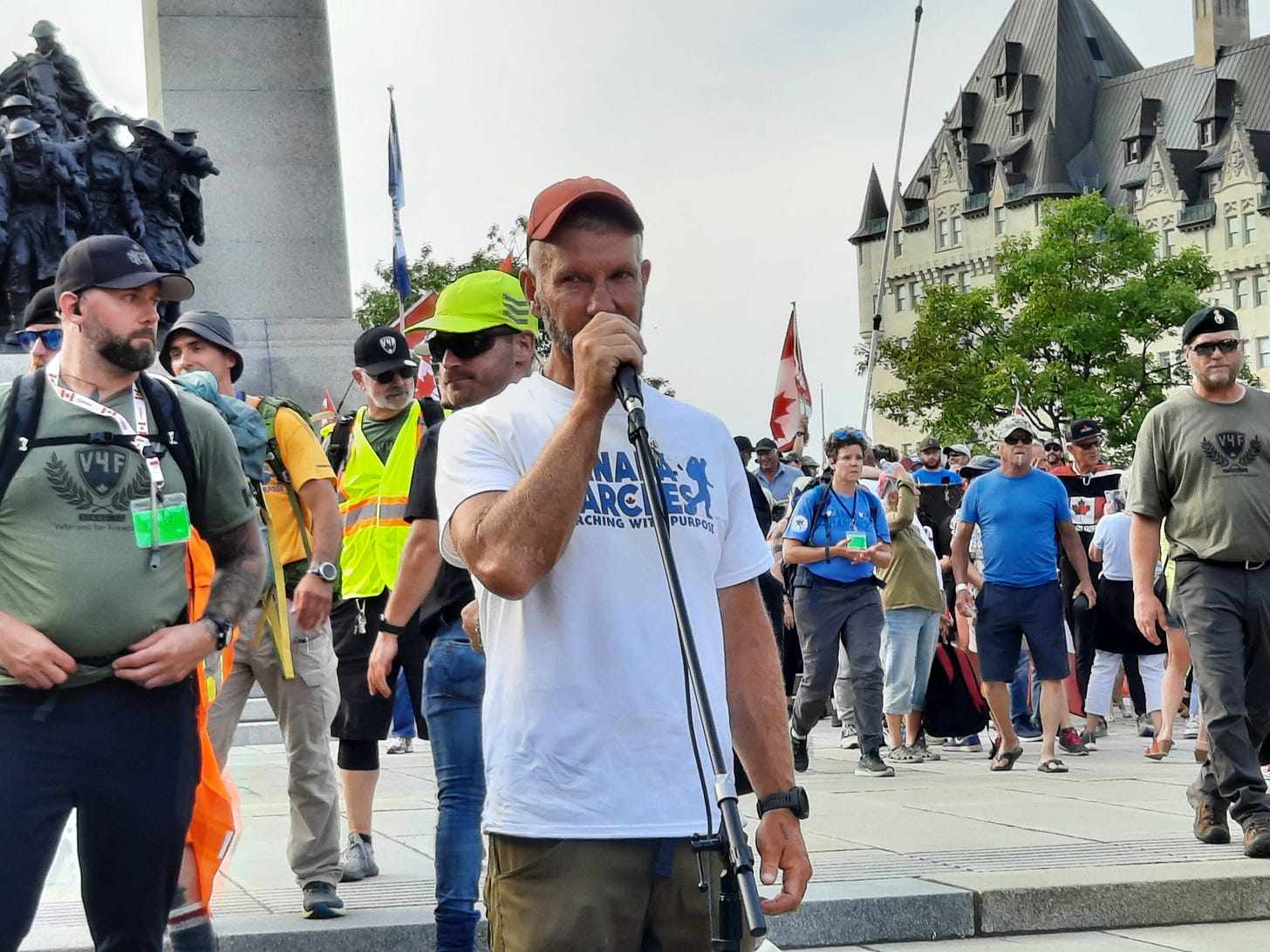 James Topp and I and his team arrive at the Tomb of the Unknown Soldier ...