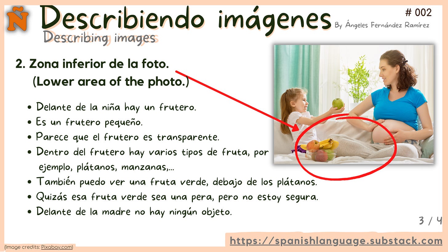 How to describe images in Spanish? (002)