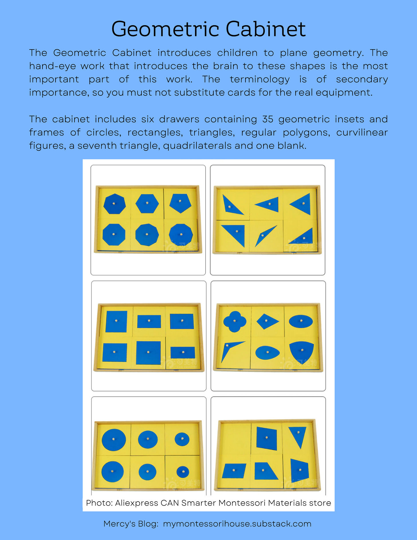 Geometric Cabinet Shapes - by Mercy - My Montessori House