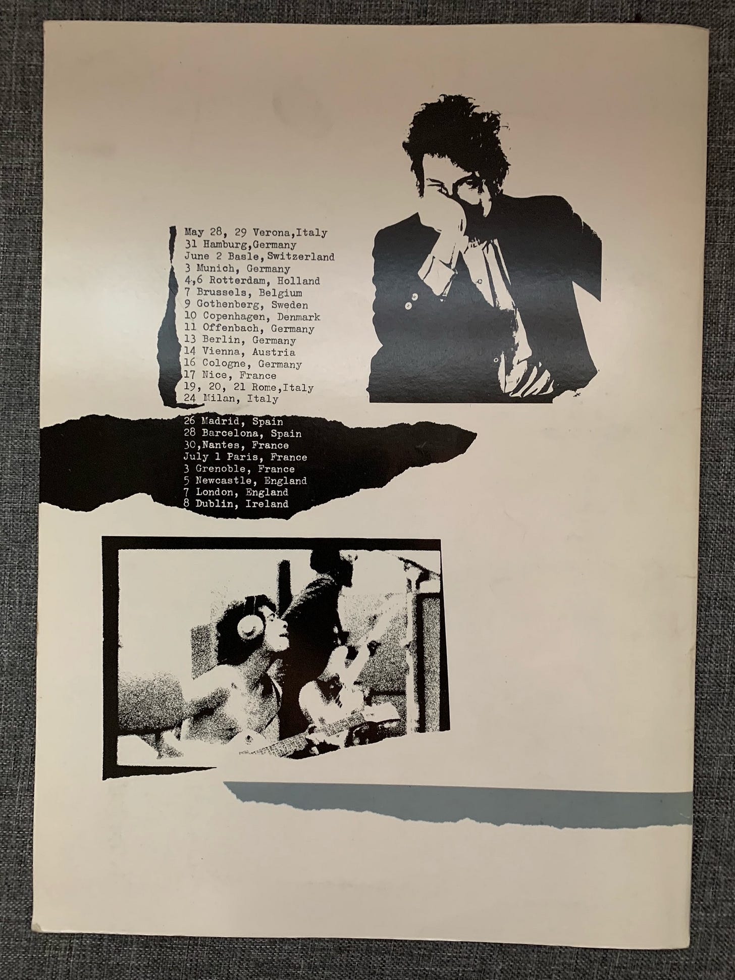 1984 Dylan/Santana Tour Program - by Ray Padgett