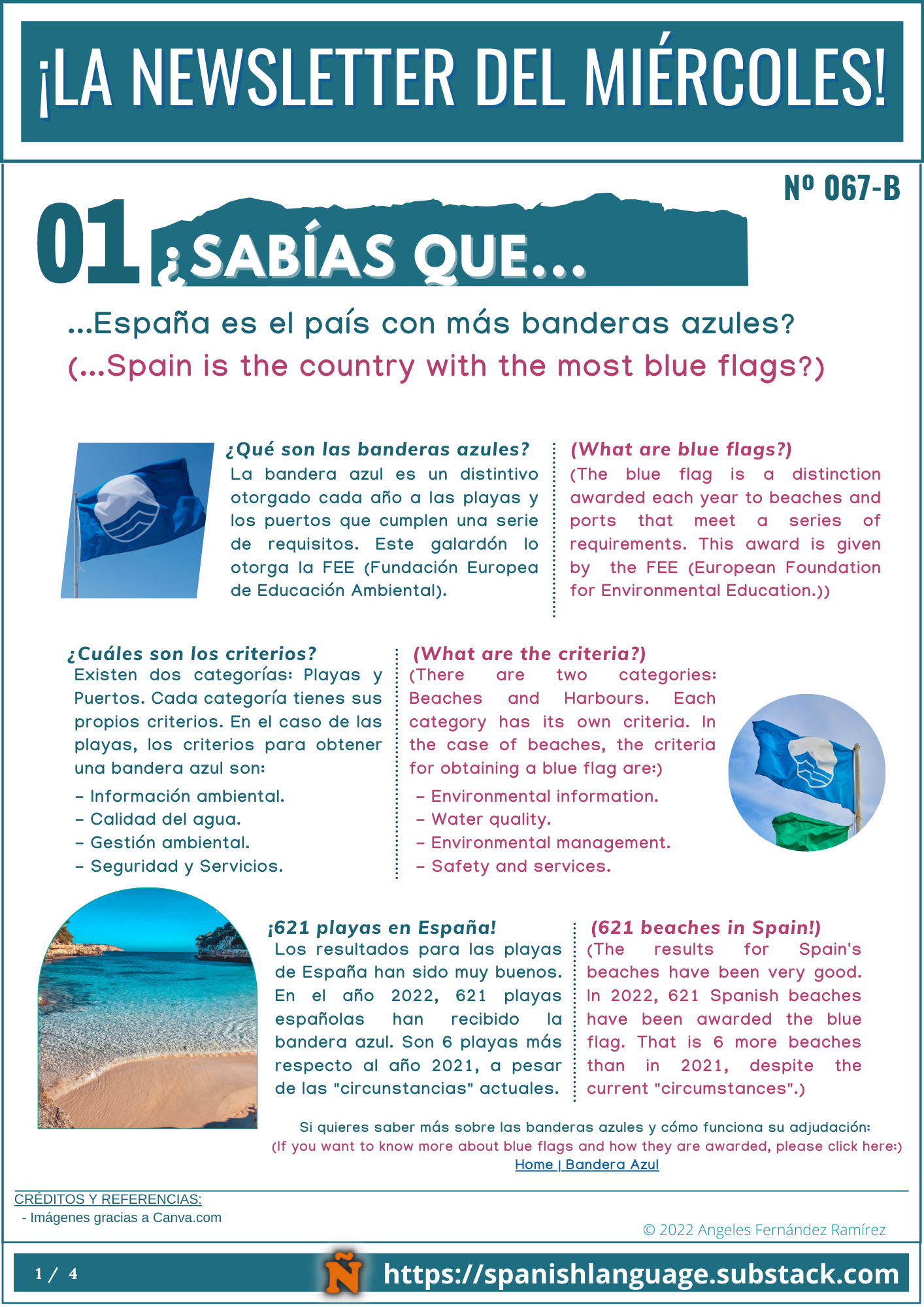 Wednesday’s Spanish Language Newsletter! (067-B)