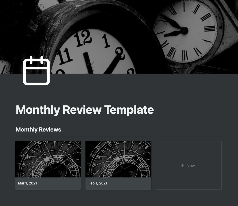 Free Monthly Review System - by Brendan Shih