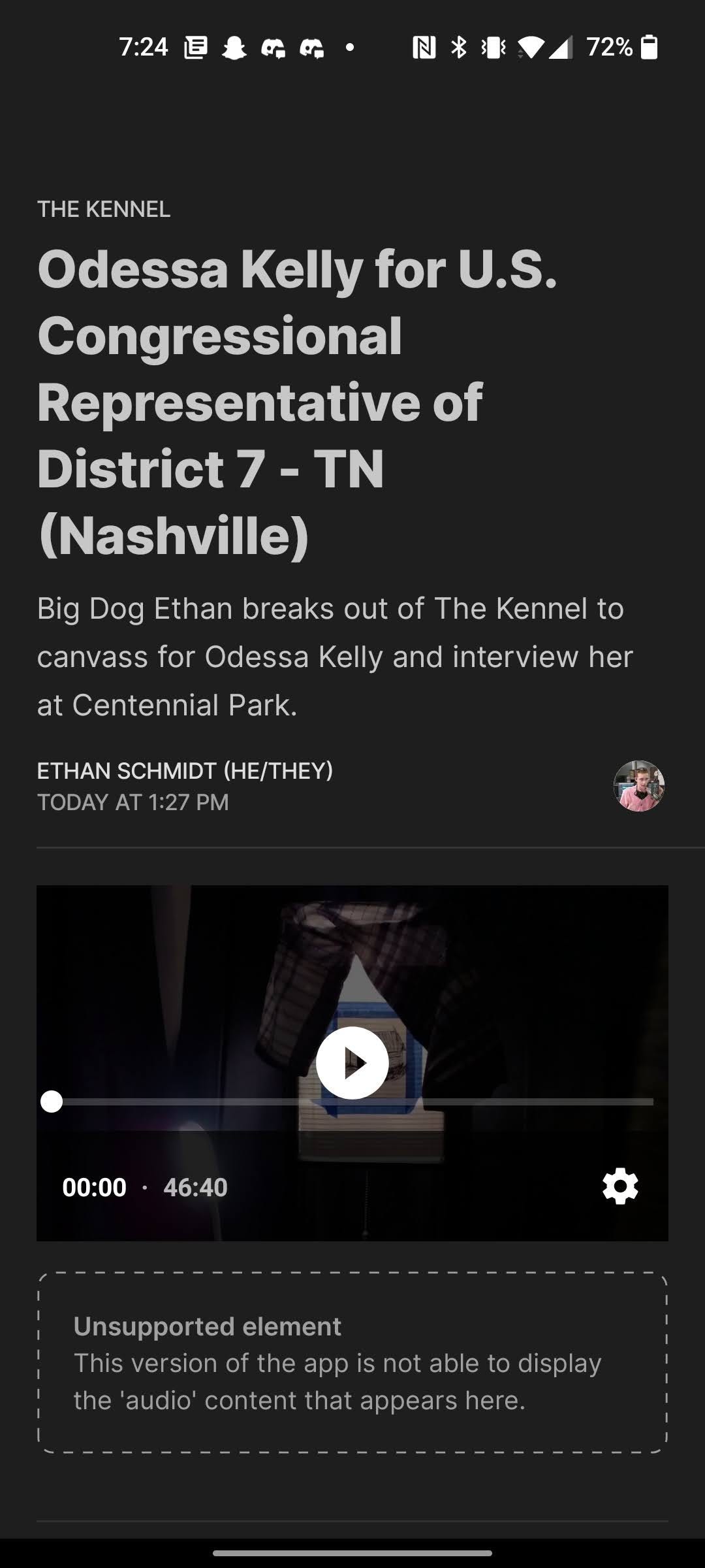 Odessa Kelly for U.S. Congressional Representative of District 7 - TN ...