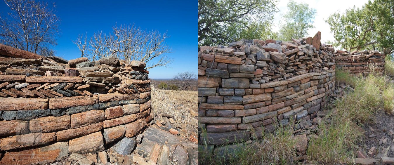 Stone palaces in the mountains : Great Zimbabwe and the ruined cities ...