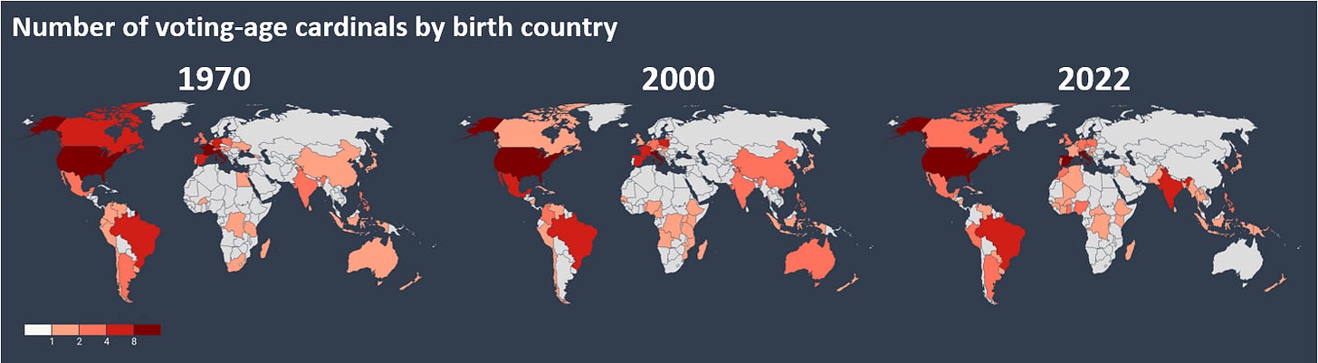 Cardinals' box score: The demographics of the College of Cardinals
