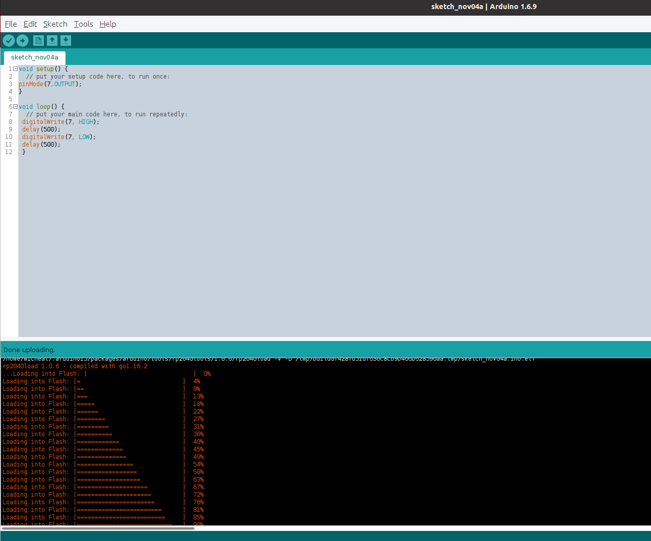 Getting started with Arduino Nano RP2040(Windows 10 & Linux Ubuntu) -Arm Embedded Learning Challenge