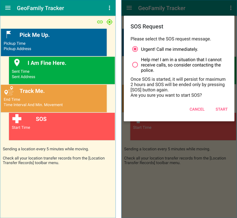 How to request and terminate SOS - GeoFamily