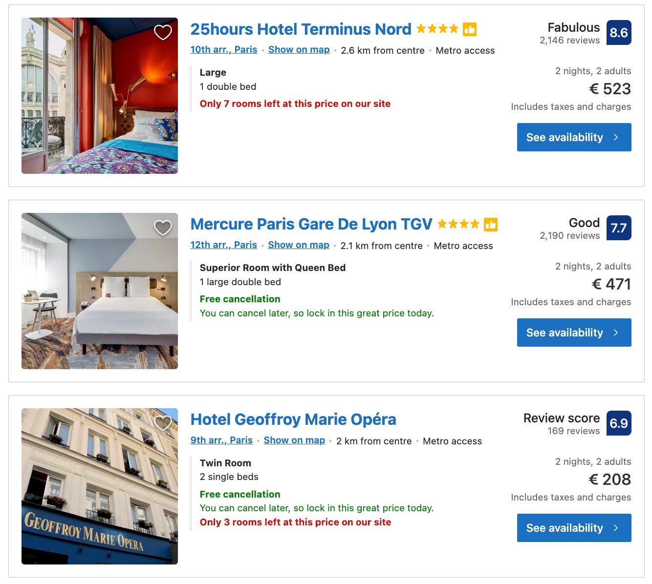 When to use horizontal vs vertical product layouts