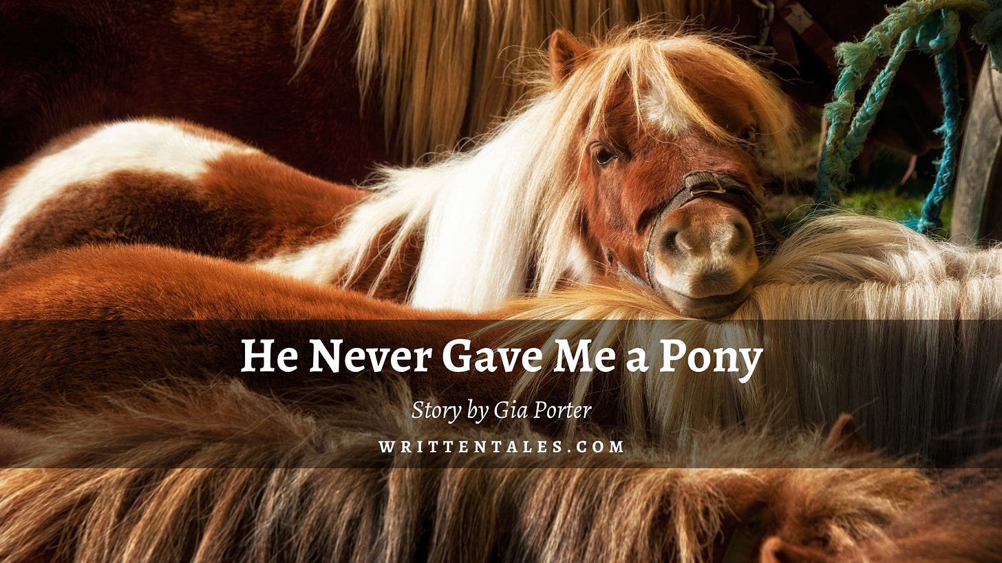 He Never Gave Me a Pony - Written Tales Magazine