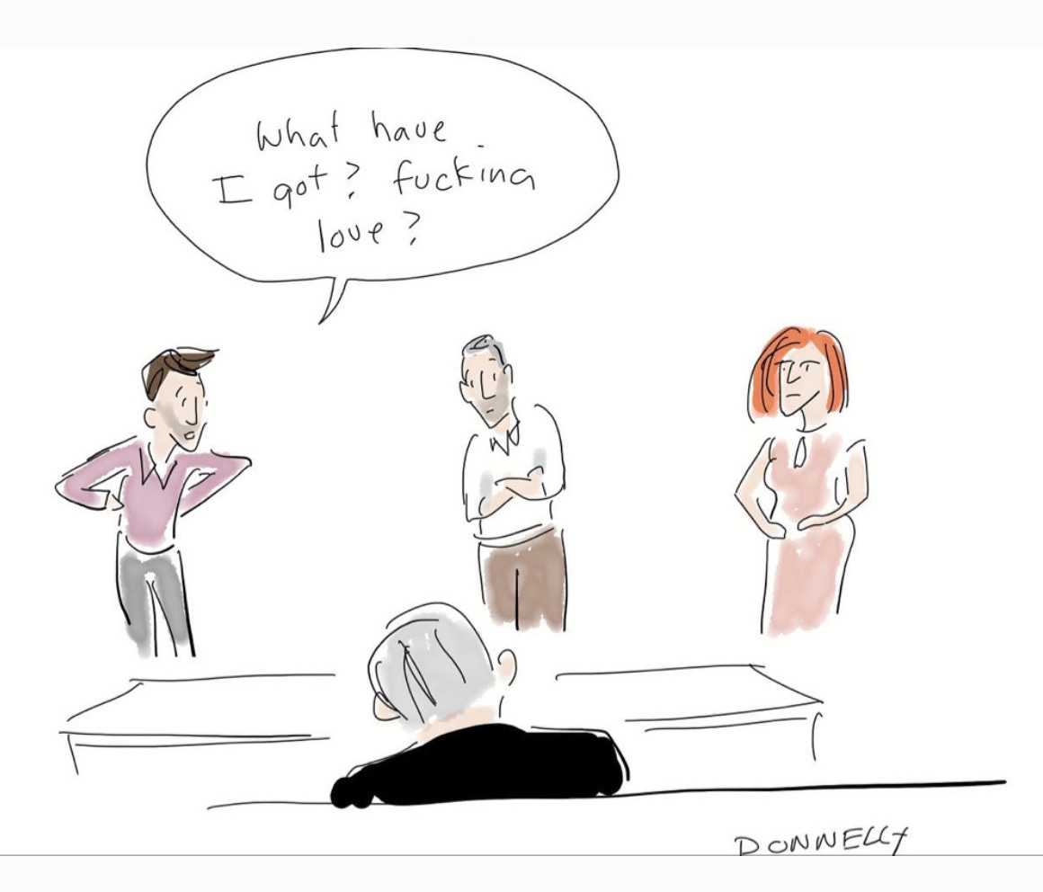 Drawing The Season Finale of Succession - by Liza Donnelly