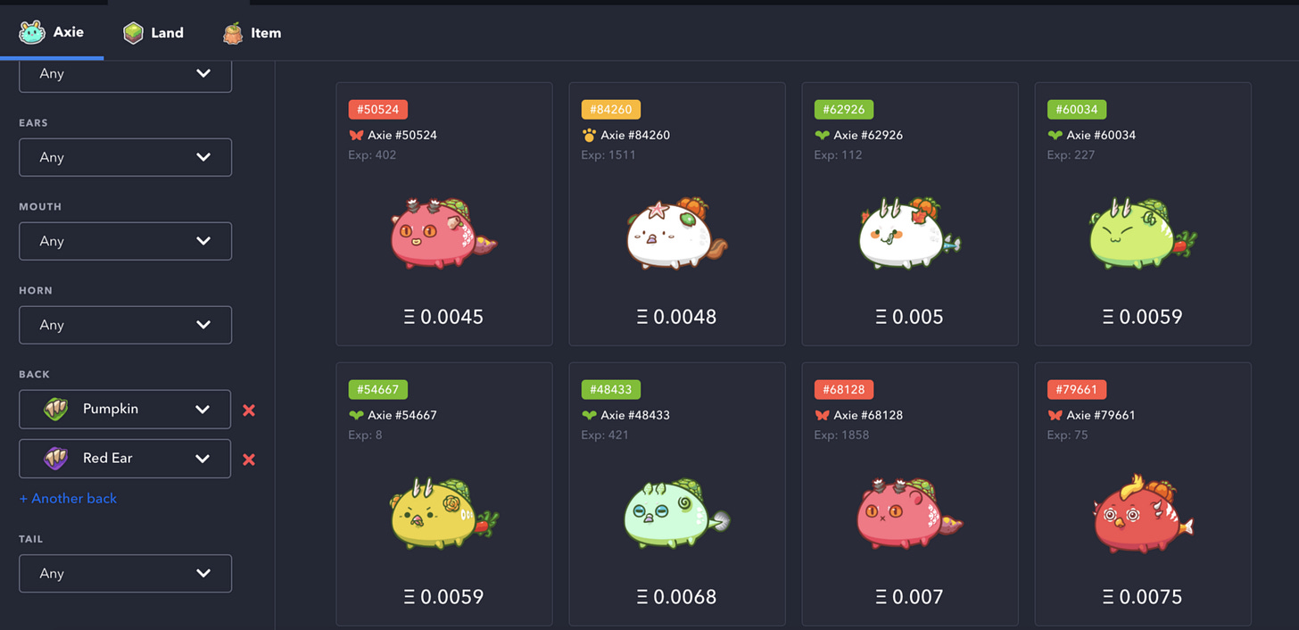 [Axie Infinity] Major Marketplace Upgrade!