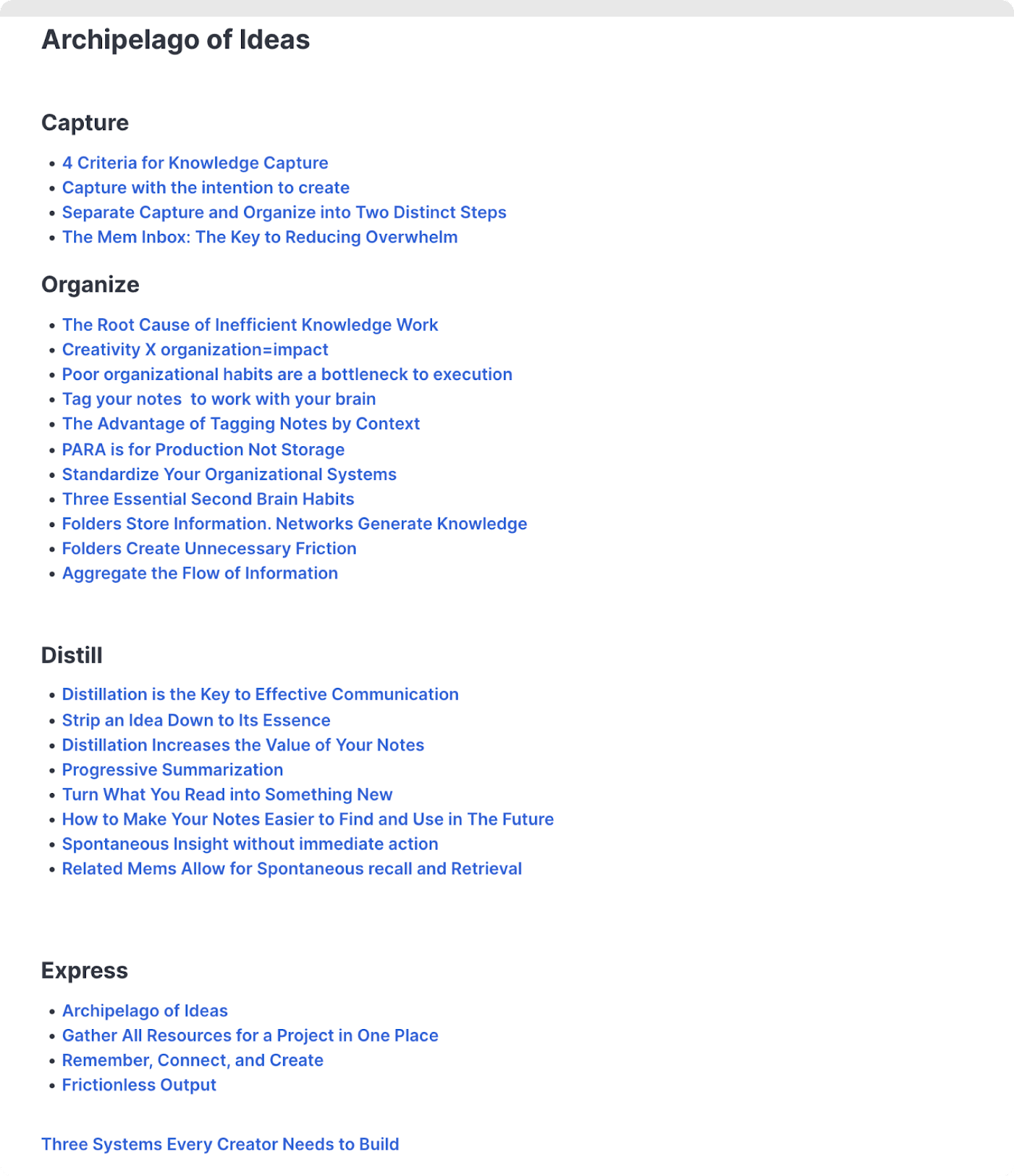 A Guide to Building a Second Brain in Mem - Mem