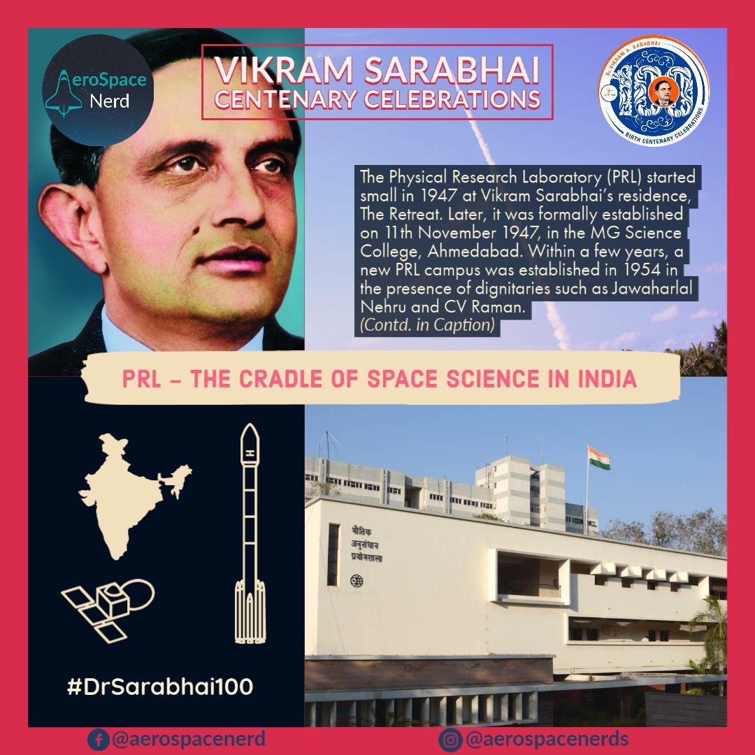 PRL - The Cradle of Space Science in India