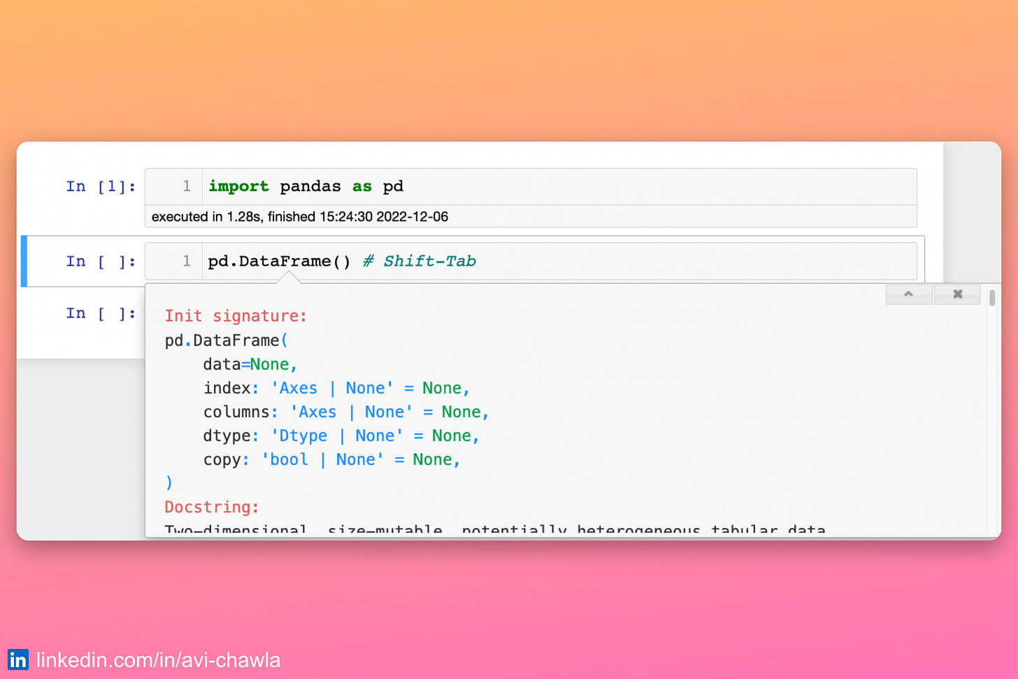 View Documentation In Jupyter Notebook By Avi Chawla