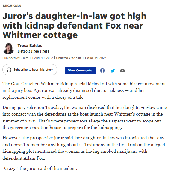 FBI Admits to Planting Evidence in Michigan Whitmer Kidnapping Plot ...