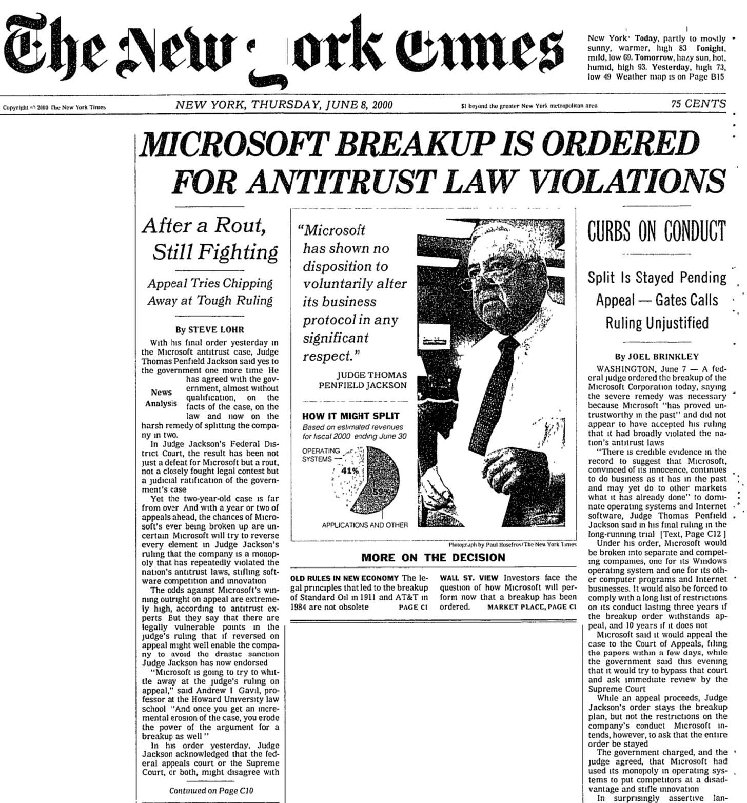 062. Antitrust: Split Up Microsoft