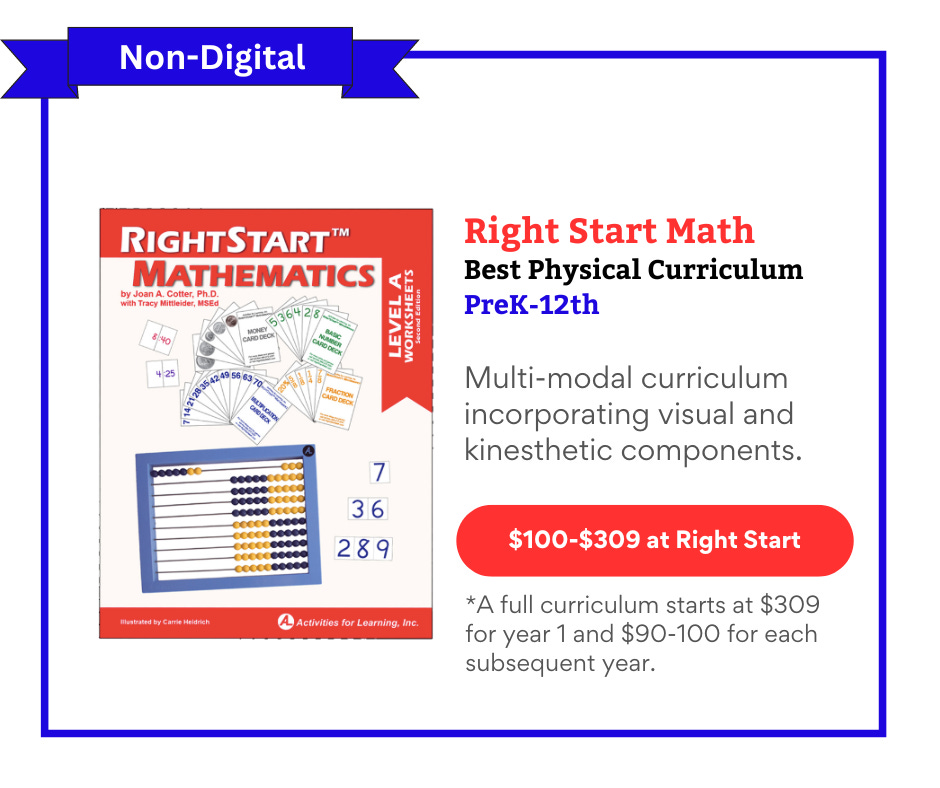 An honest review of Right Start Math