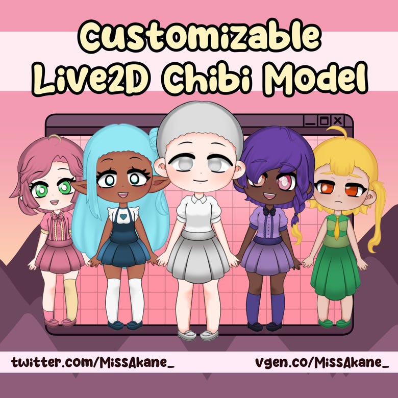Customizable Vtuber Models - by Umi Majo - Umi’s Substack