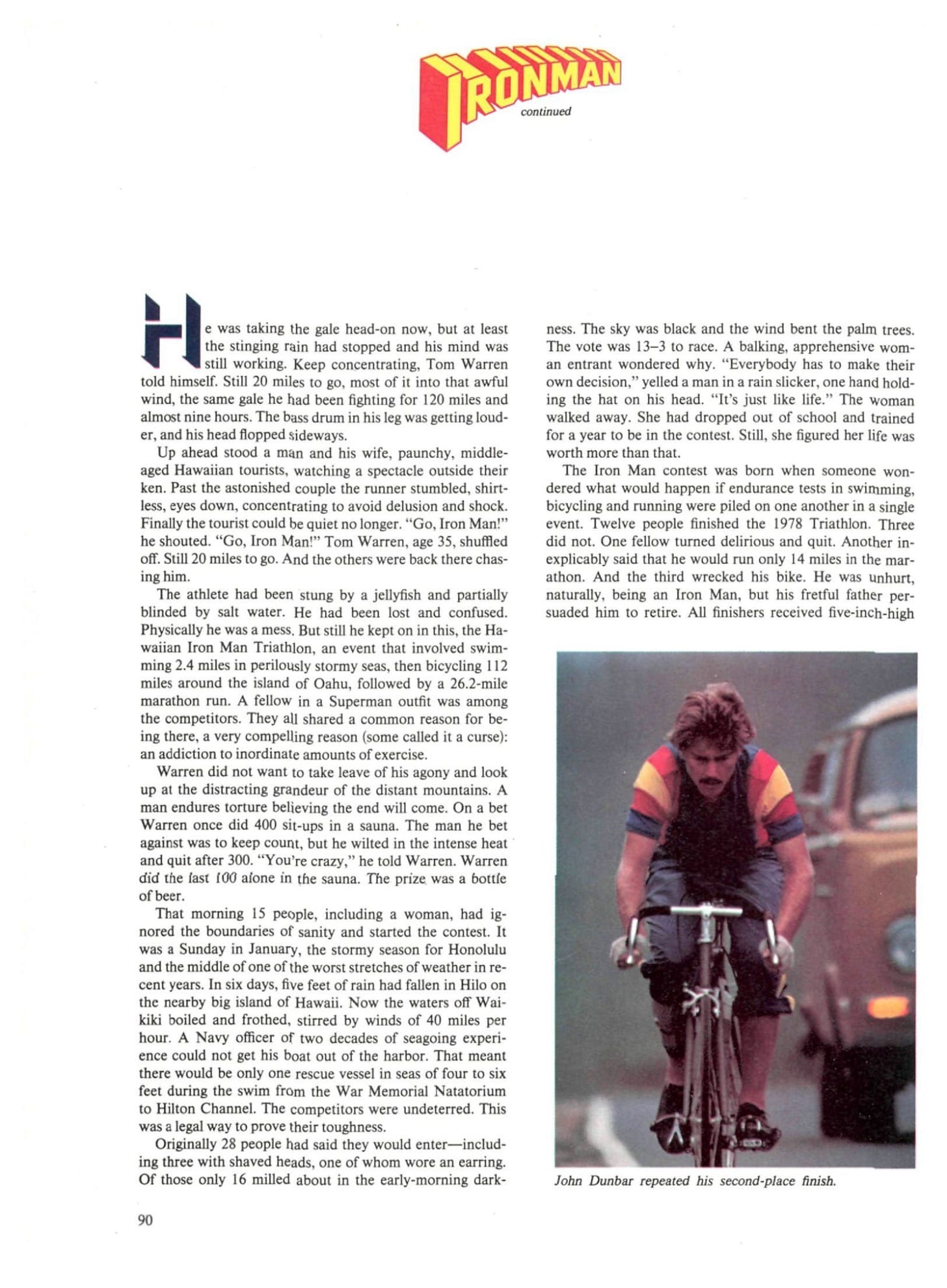 From the archives: The original "Hawaiian Iron-Man Triathlon"