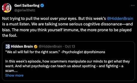 Hidden Brain | Shankar Vedantam | Substack