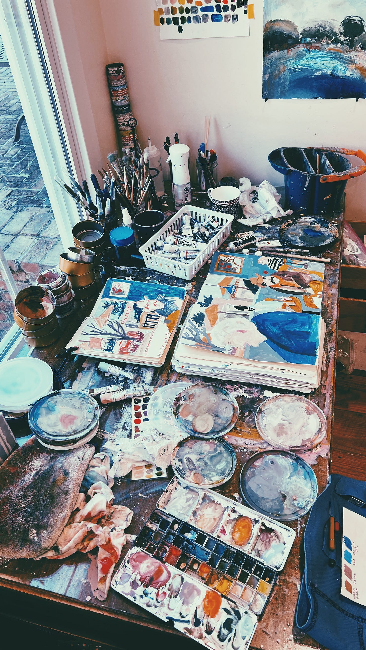 Coffee Shop Sketching - by Sandi Hester - An Artist's Life