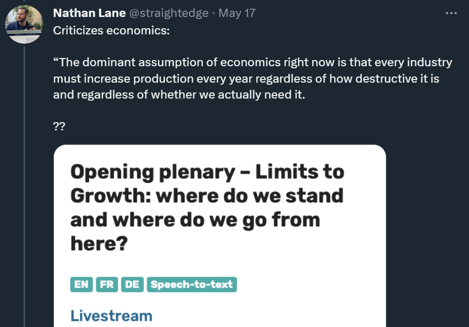 Degrowth: We can't let it happen here! - by Noah Smith