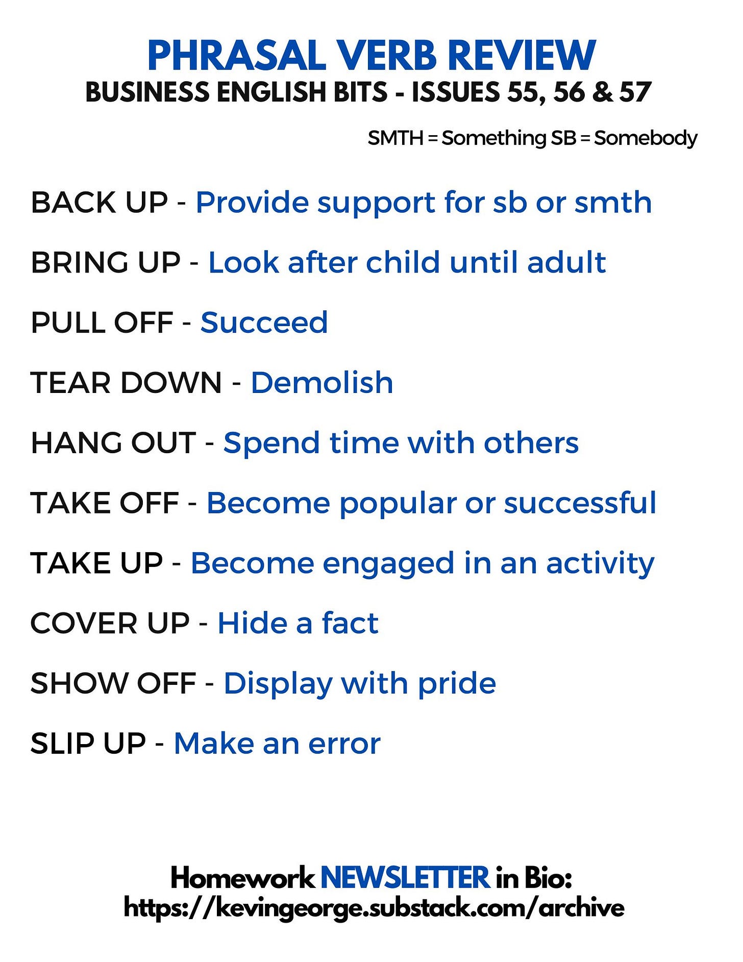 Business English Bits - Phrasal Verb Review