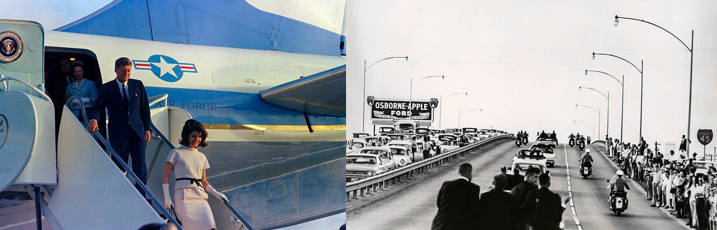 November 21, 1963: Texas Crowds Welcome JFK - by Chad Nagle